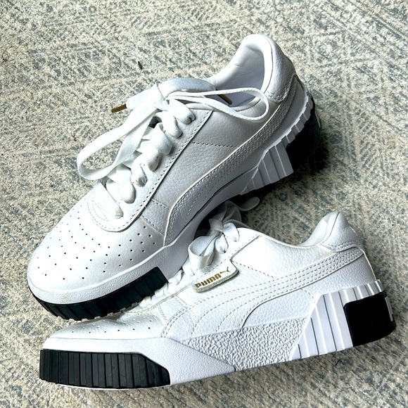 Puma | Shoes | Puma Leather Sneakers | Poshmark